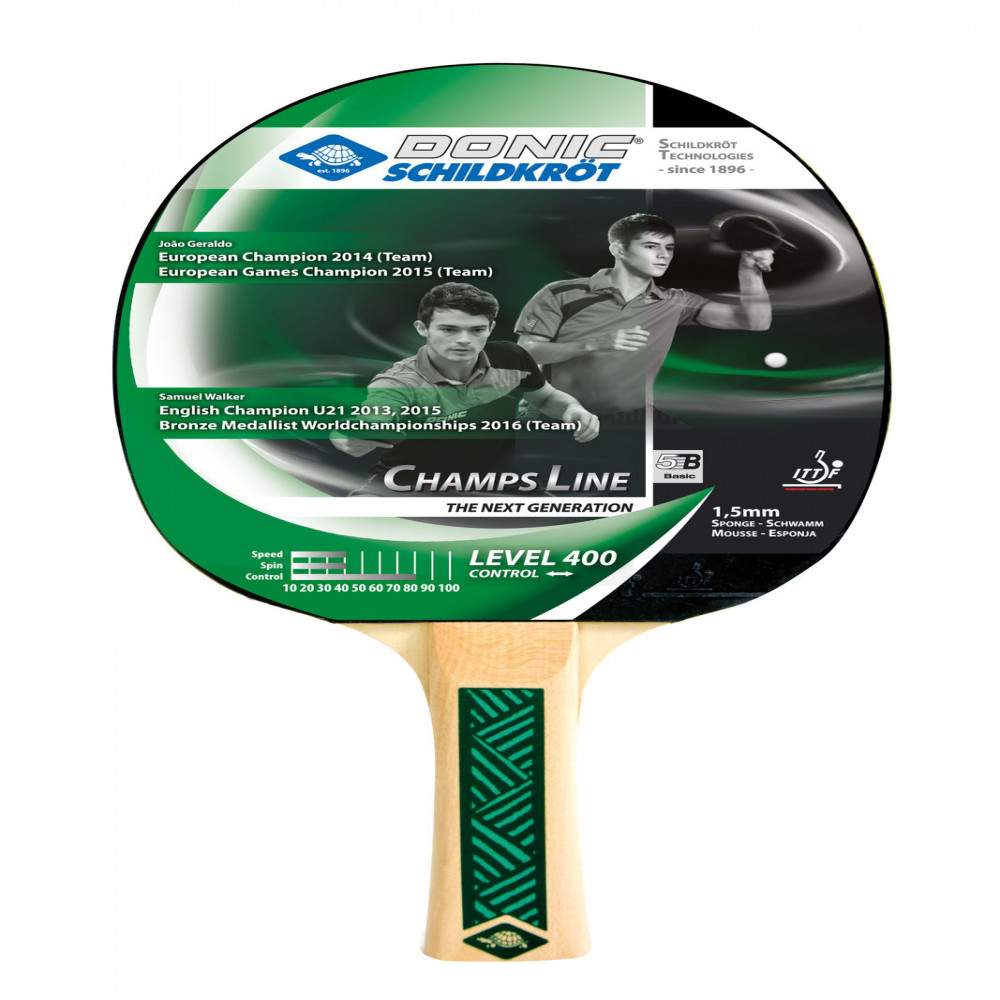 PALETA PING PONG DONIC CHAMPS LINE 400 - Bisonte Juegos